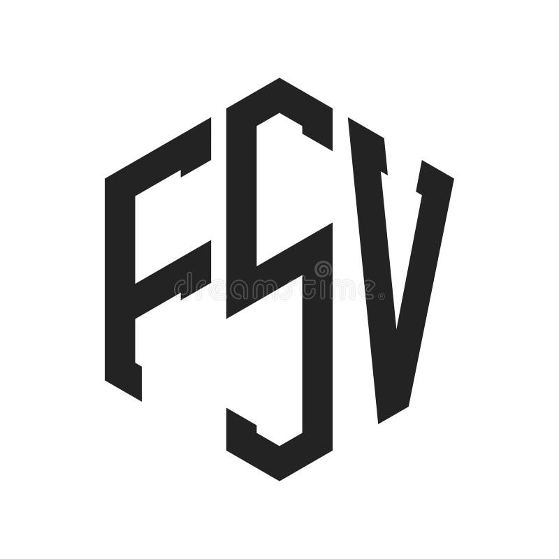 FSV Logo Design. Initial Letter FSV Monogram Logo Using Hexagon Shape ...