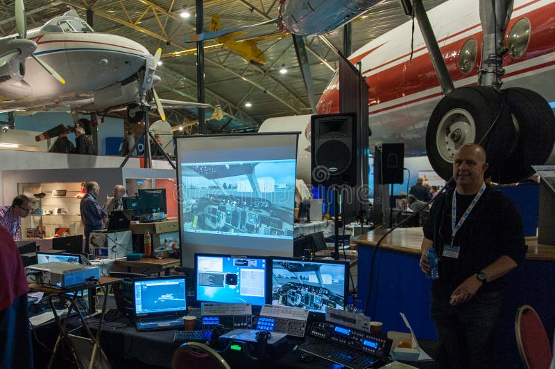 FSWeekend Flightsimulation Exhibit 2013 Editorial Stock Image - Image ...