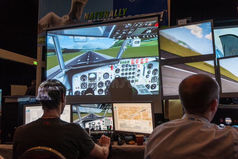 FSWeekend Flightsimulation Exhibit 2013 Editorial Stock Photo - Image ...