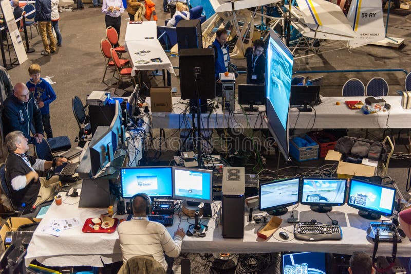 FSWeekend Flightsimulation Exhibit 2013 Editorial Stock Image - Image ...