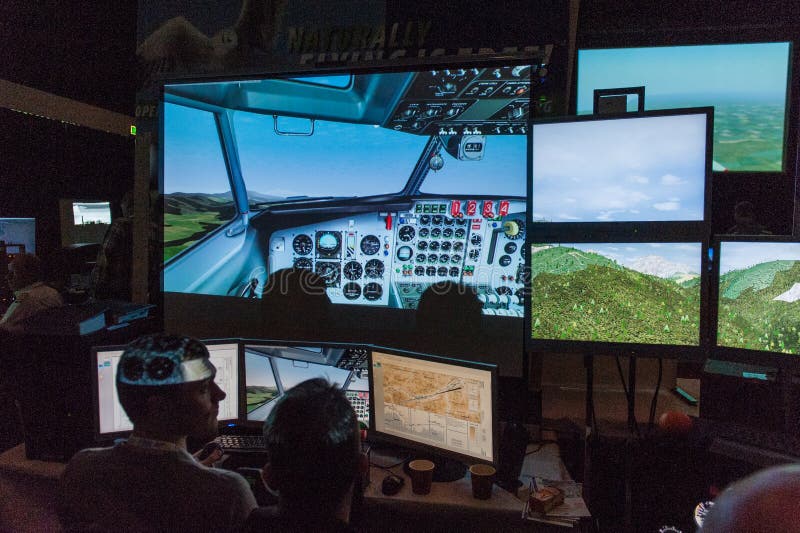 FSWeekend Flightsimulation Exhibit 2013 Editorial Stock Image - Image ...