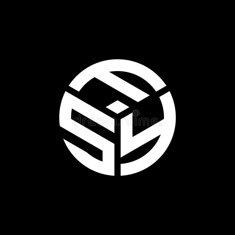 FSY Letter Logo Design on Black Background. FSY Creative Initials ...