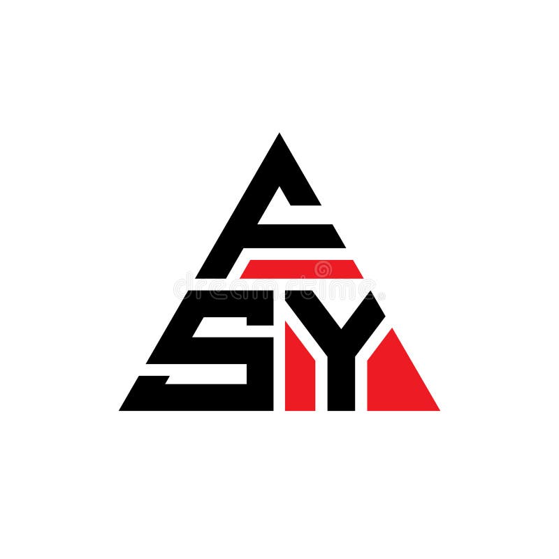 FSY Triangle Letter Logo Design with Triangle Shape. FSY Triangle Logo ...