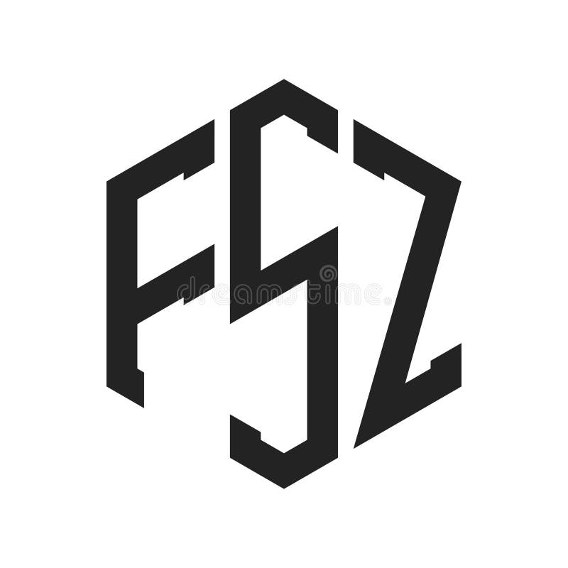 FSZ Logo Design. Initial Letter FSZ Monogram Logo Using Hexagon Shape ...