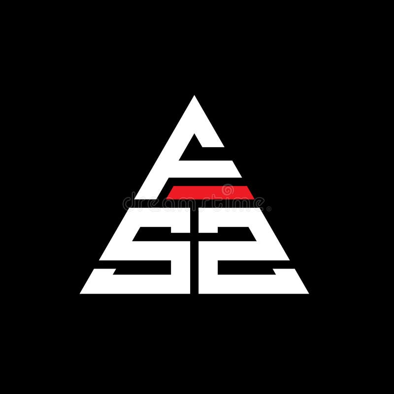 FSZ Triangle Letter Logo Design with Triangle Shape. FSZ Triangle Logo ...