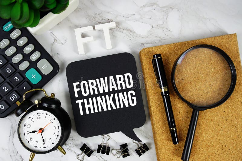FT - Forward Thinking Acronym with Calculator, Alarm Clock and ...