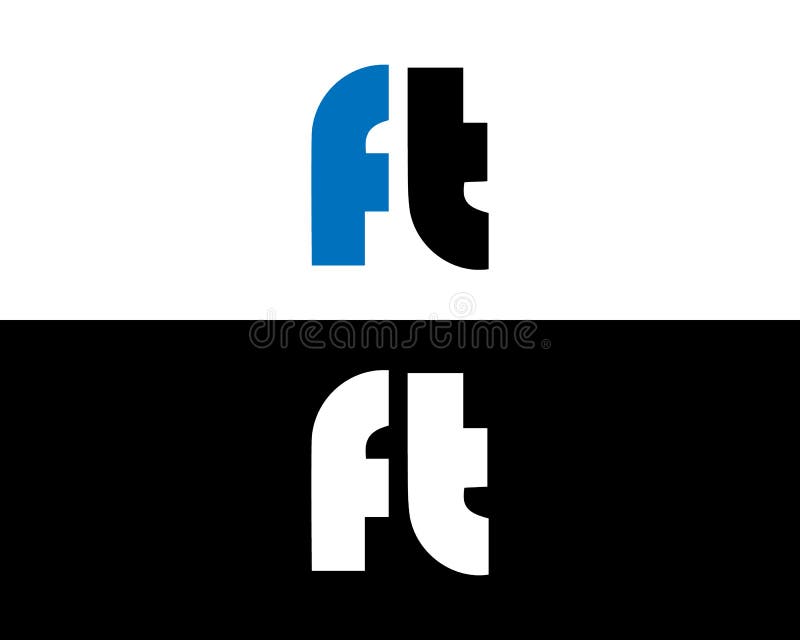 Initials Letter Ft Logo Stock Illustrations – 349 Initials Letter Ft ...
