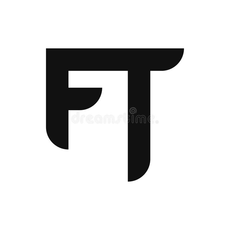 FT Letter Logo Design with Simple Style Stock Vector - Illustration of ...