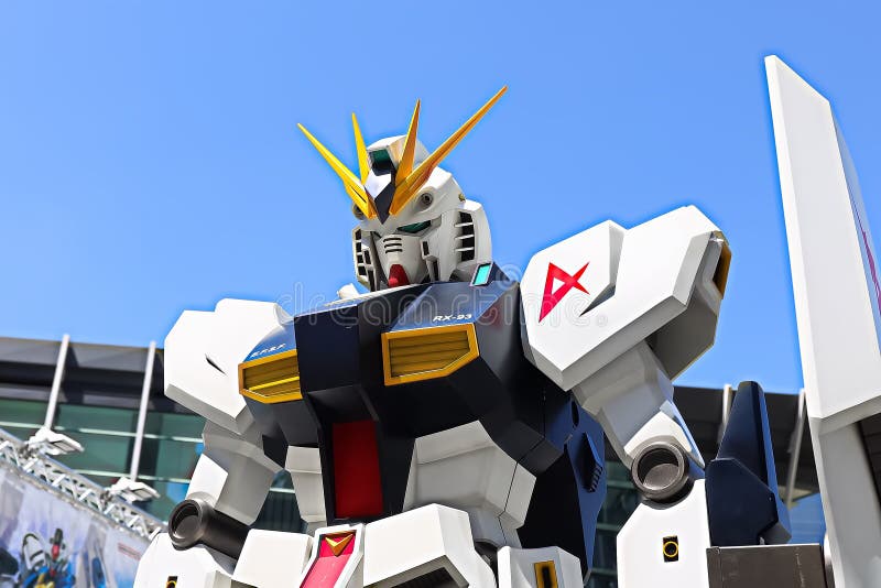 3.8 Ft Size GUNDAM RX-93 at GUNDAM Editorial Stock Image - Image of ...