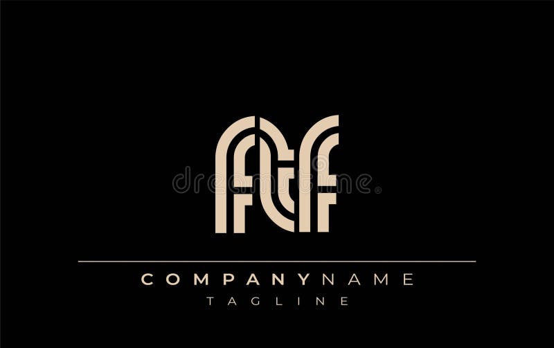 FTF Creative Unique Modern Letter Logo Design Stock Vector ...