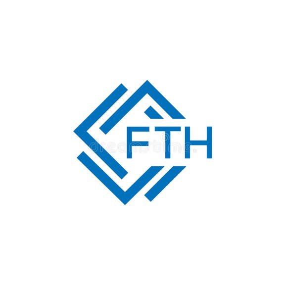 FTH Letter Logo Design on White Background. FTH Creative Circle Letter ...