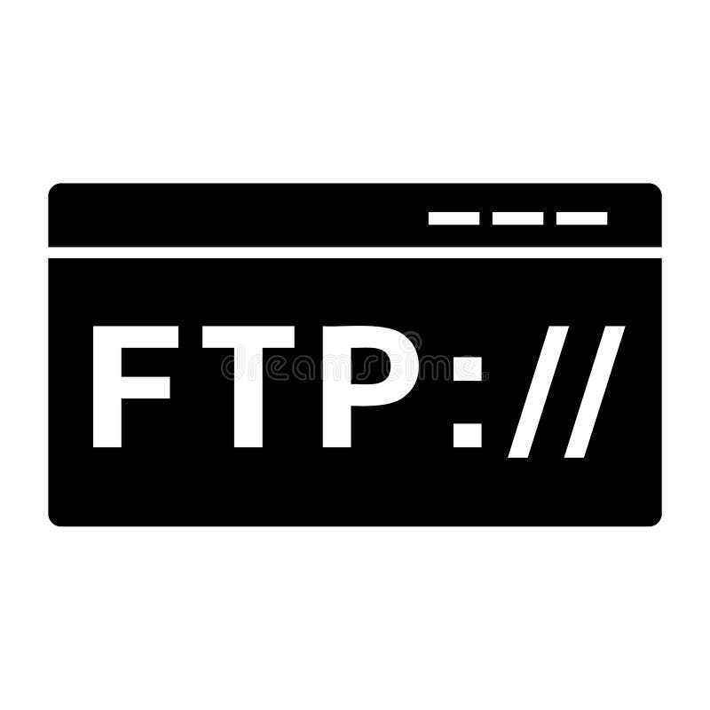 FTP Code Icon Isolated on White Background Flat Style Stock Vector ...