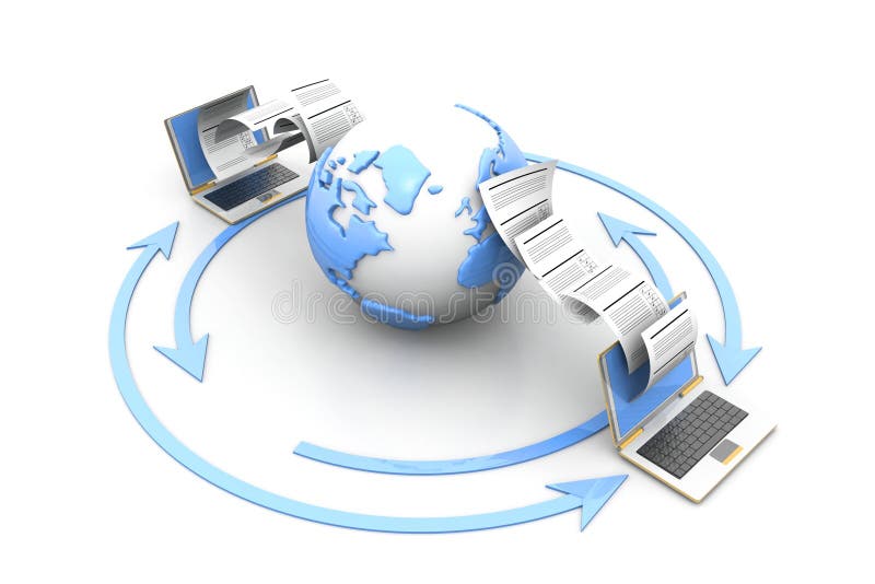 FTP file transfer stock illustration. Illustration of transfer - 187885103