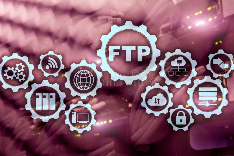 FTP. File Transfer Protocol. Network Transfer Data To Server on ...
