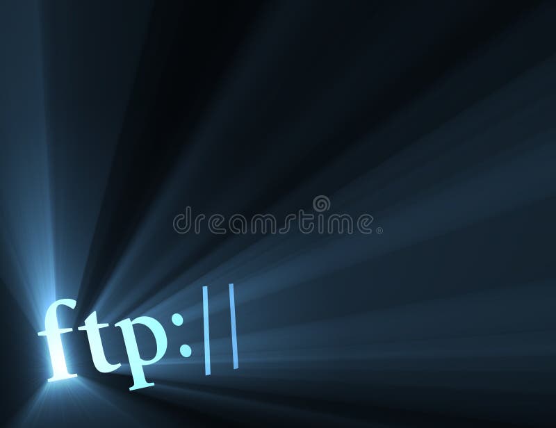 Ftp Internet Hyper Link Sign Light Flare Stock Illustration ...