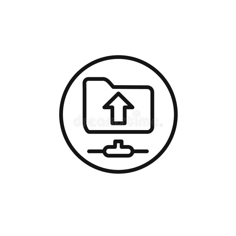 FTP Navigate Up Icon Vector Set Collection for Web Stock Vector ...