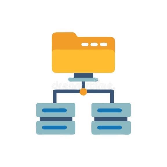 FTP Server Technology Icon stock illustration. Illustration of data ...