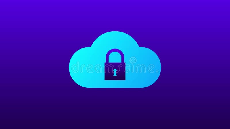 FTP Server Transfer Files. Blue Gradient Objects on Dark Abstract ...