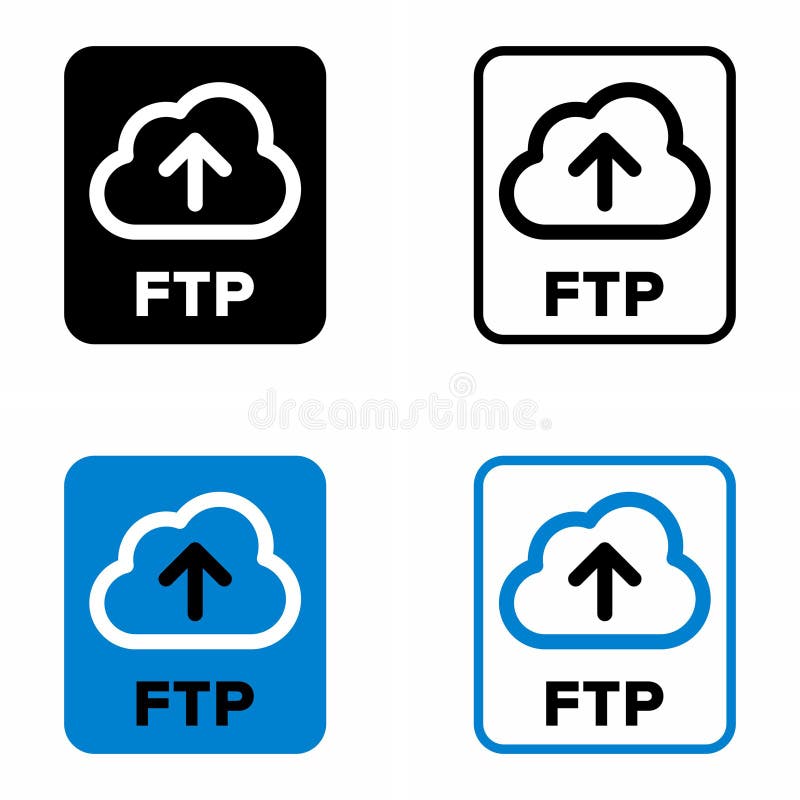 `FTP` Standard Network File Transfer Protocol Information Sign Stock ...