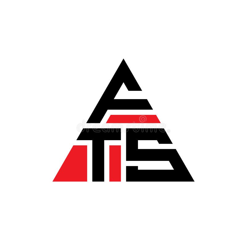 FTS Triangle Letter Logo Design with Triangle Shape. FTS Triangle Logo ...