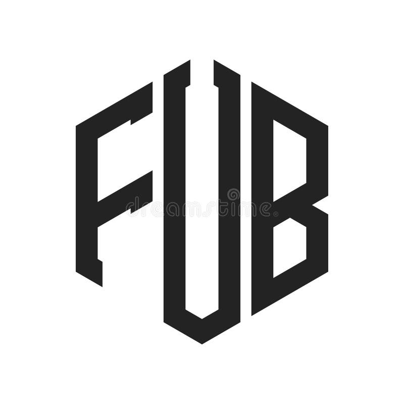 FUB Logo Design. Initial Letter FUB Monogram Logo Using Hexagon Shape ...
