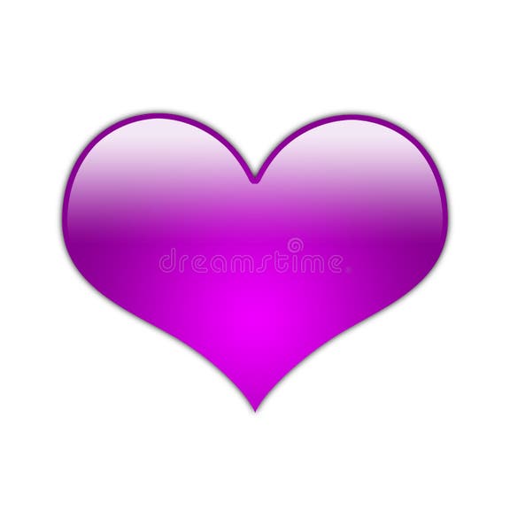 Fuchsia Gradient Heart Design Stock Illustration - Illustration of ...