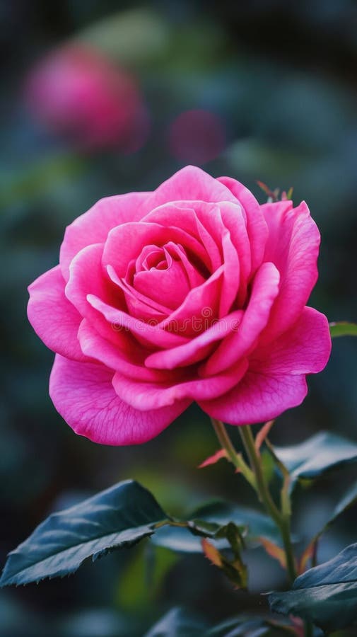 Fuchsia Rose Background.Generative AI Illustration Stock Illustration ...