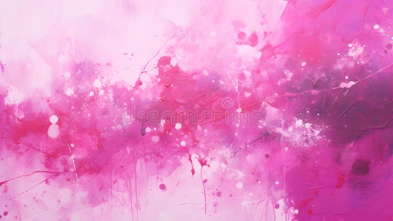 Fuchsia Splattered Paint on Canvas. Creative Presentation Background ...