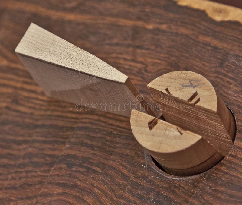 Fuchsschwanz-Gelenk in Einem Cocobolo-Tischbein Stockfoto - Bild von ...