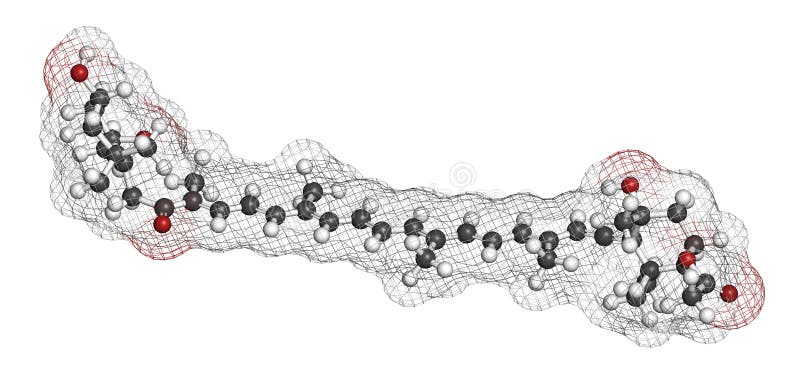Fucoxanthin Brown Algae Pigment Molecule. Ingredient of Some Dietary ...
