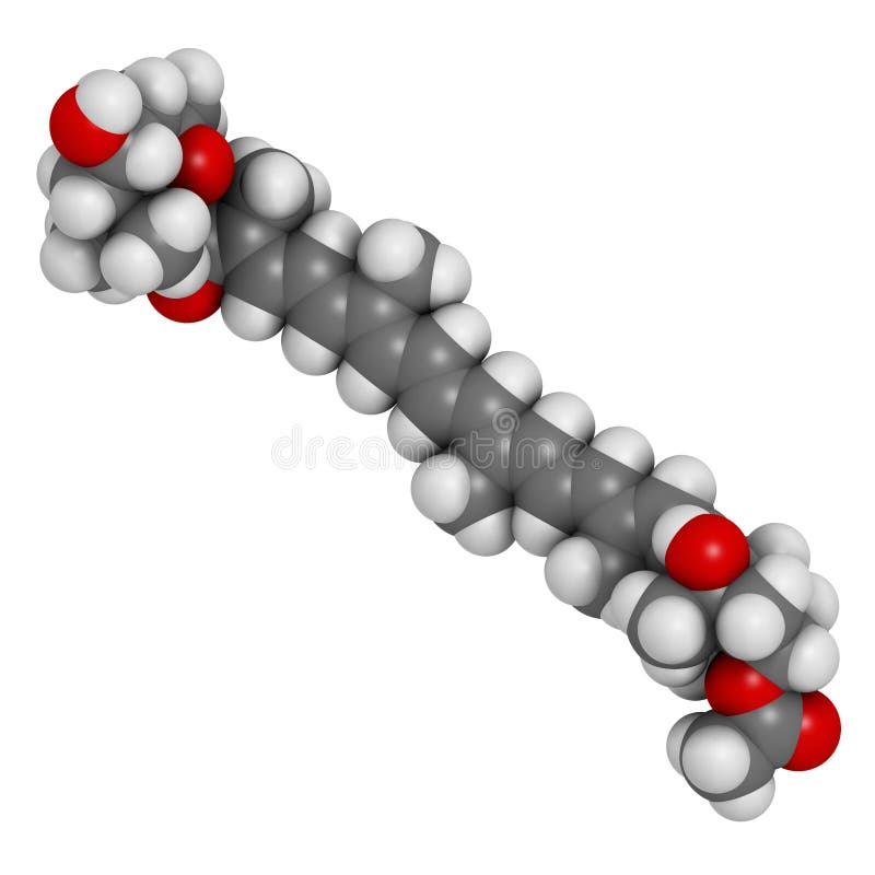 Fucoxanthin Brown Algae Pigment Molecule. Ingredient of Some Dietary ...