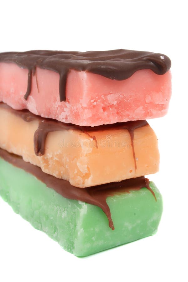 Strawberry Pink and Green Mint Fudge Bar Stock Image - Image of ...