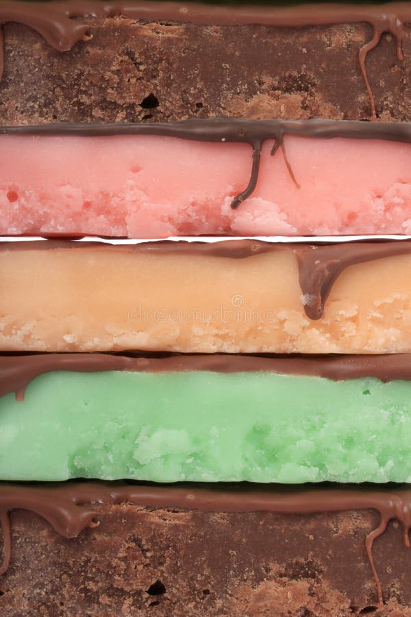 Strawberry Pink and Green Mint Fudge Bar Stock Image - Image of ...