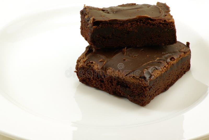 Fudge Brownies stock image. Image of fudge, fattening - 4115443