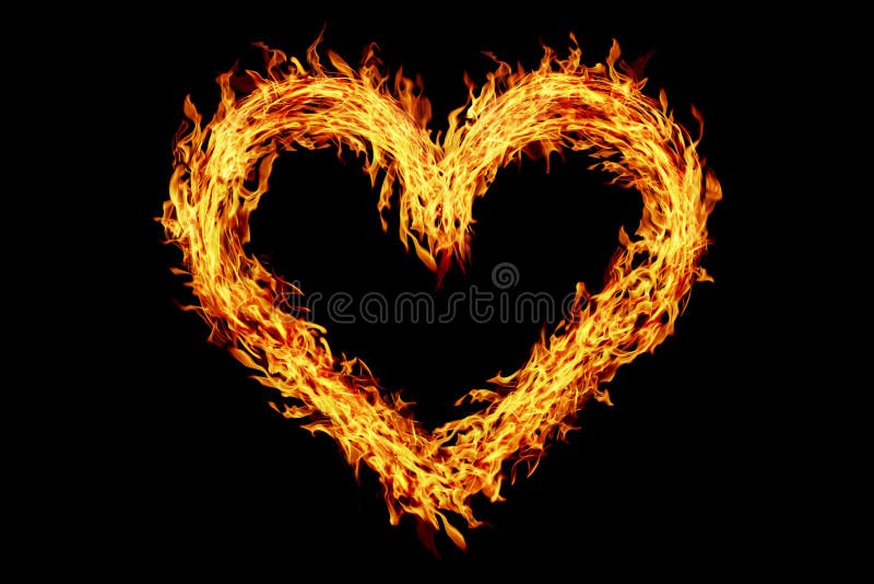 Fuego Artificial En Forma De Corazón Ilustración del Vector - Ilustración de brillantez ...