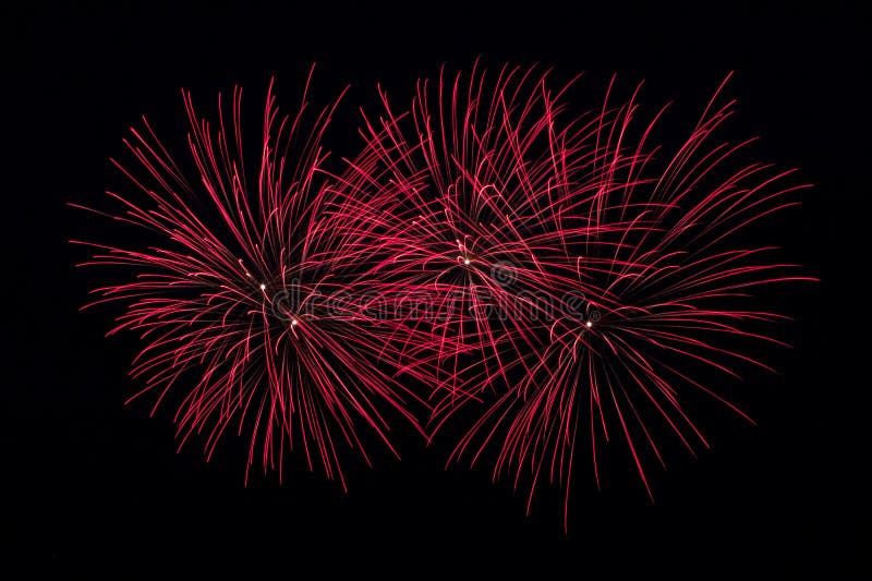 Fuegos artificiales rojos foto de archivo. Imagen de celebre - 35416504