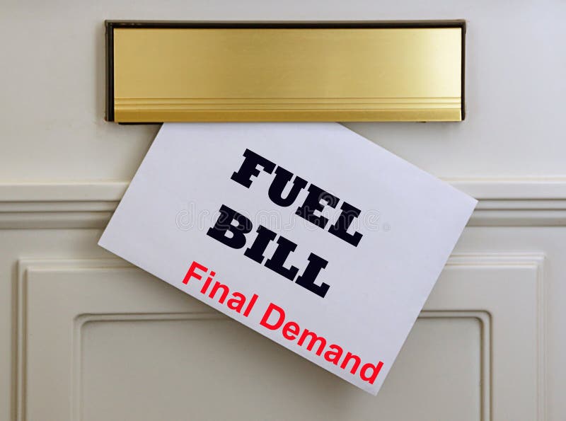 Fuel Bill final demand stock image. Image of pinfoldphotos - 234171215