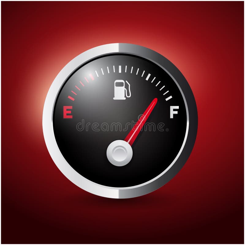 Fuel gauge stock vector. Illustration of level, gauge - 20134153