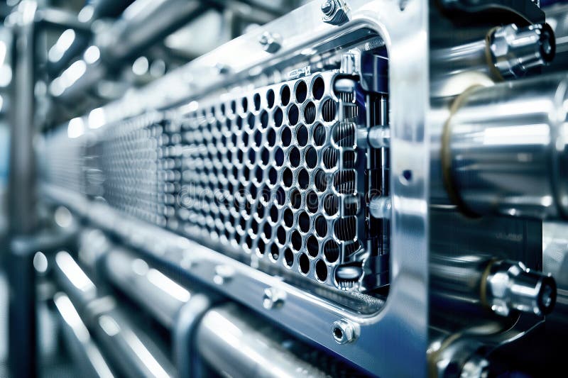 Fuel Cell Stack Cooling System Radiator Fins Stock Illustration ...