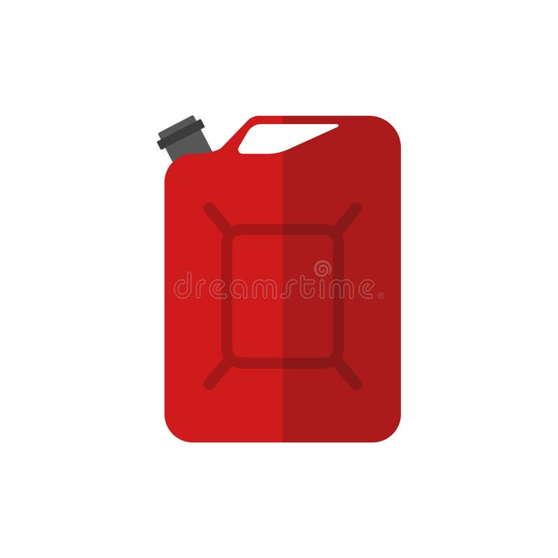 Fuel Container or Gas Can. Vector Illustration. Stock Vector ...