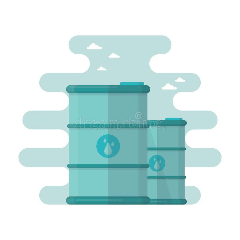 Fuel Container. Vector Illustration Decorative Design Stock Vector ...