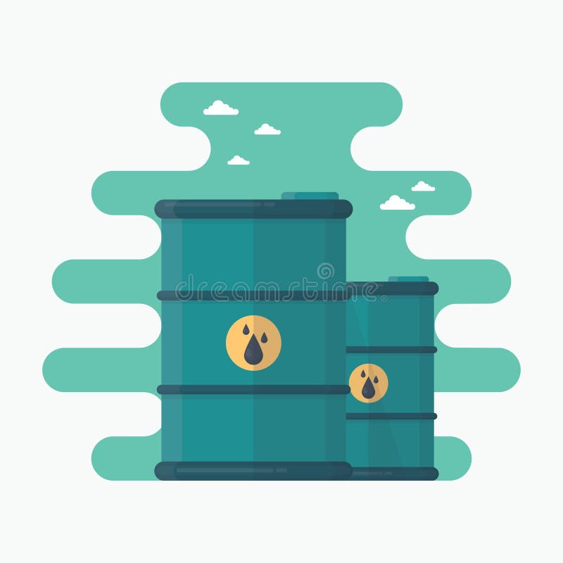 Fuel Containers. Vector Illustration Decorative Design Stock Vector ...