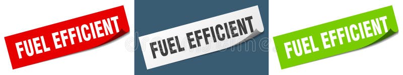 Fuel Efficient Banner. Fuel Efficient Speech Bubble Label Set. Stock ...