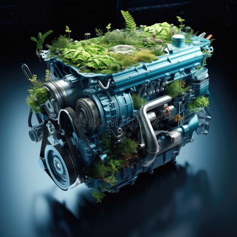 Fuel-efficient Technologies Featured in a Hybrid Engine Stock ...
