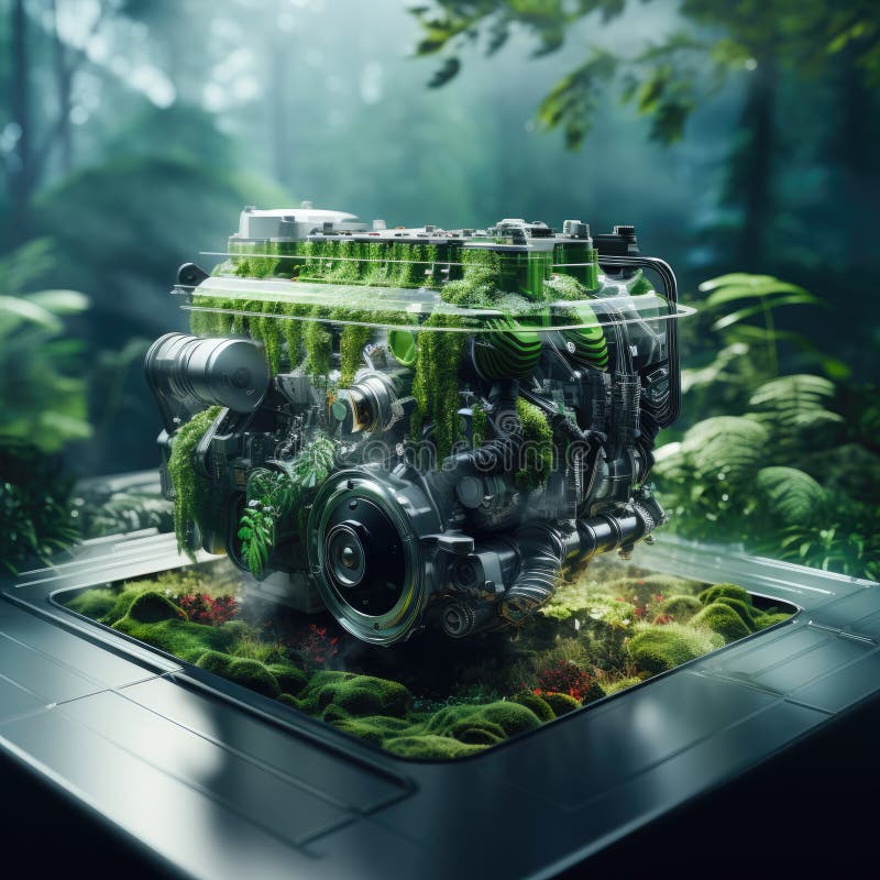 Fuel-efficient Technologies Featured in a Hybrid Engine Stock ...