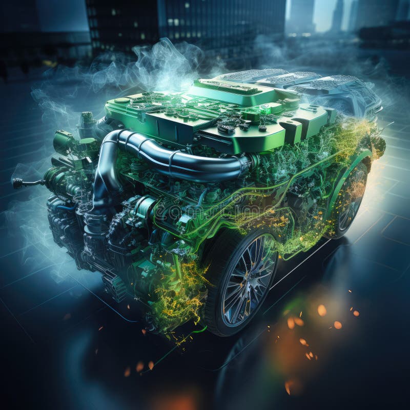 Fuel-efficient Technologies Featured in a Hybrid Engine Stock ...