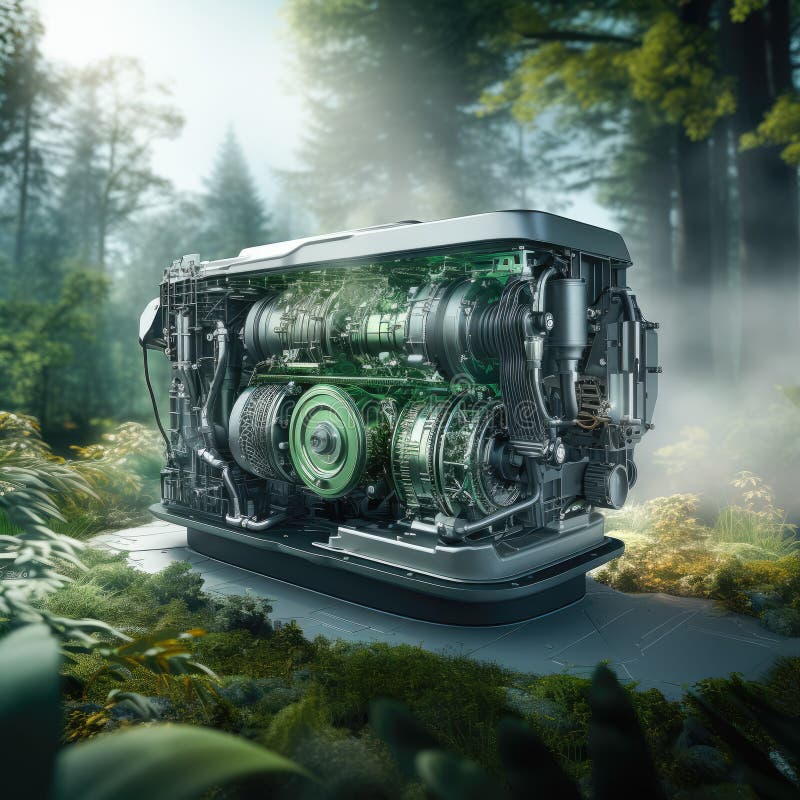 Fuel-efficient Technologies Featured in a Hybrid Engine Stock ...