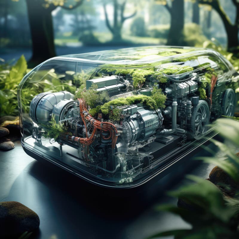 Fuel-efficient Technologies Featured in a Hybrid Engine Stock ...