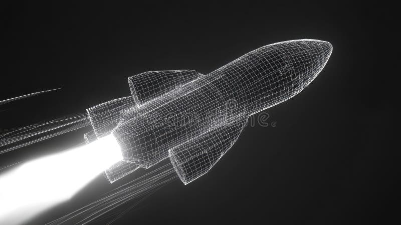 Fuel emitting rocket stock illustration. Illustration of fuel - 397444437