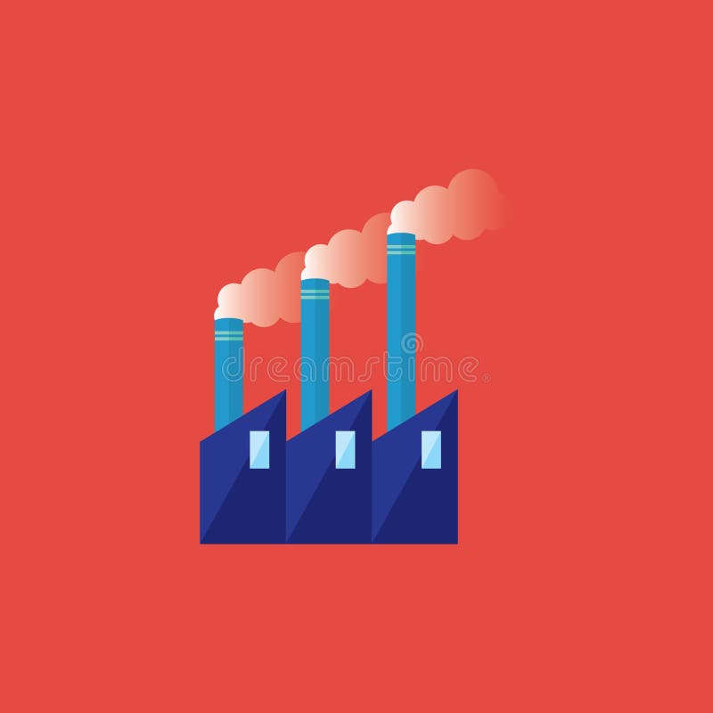 Fuel Factory. Vector Illustration Decorative Design Stock Vector ...